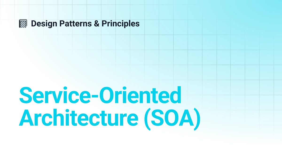 Service Oriented Architecture Soa Design Patterns And Principles